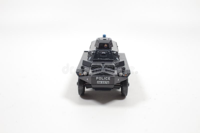 Scale Police Car Model with Figure at the White Board Stock Photo ...