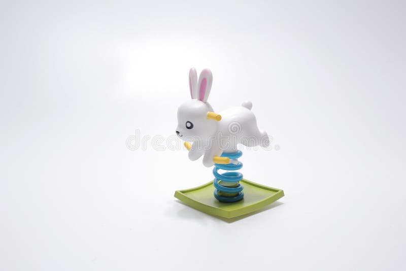 A Scale of Rabbit Animal of Spring See Saw Stock Image - Image of girl ...