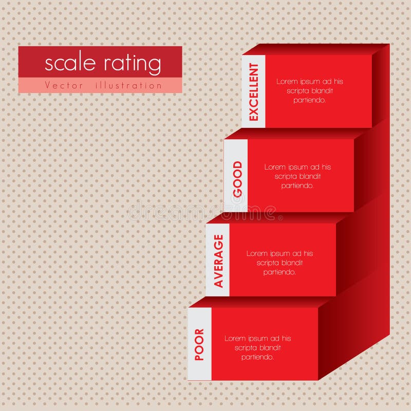 Scale rating stock vector. Illustration of bright, badge - 36079179