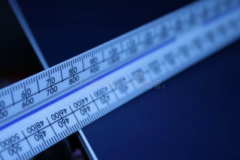Pen, Scale Ruler and Blueprint Stock Image - Image of background ...