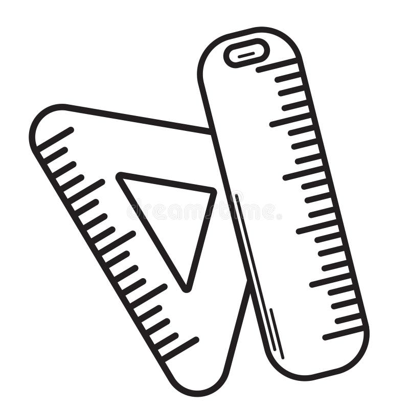 Scale Ruler Icon Black Color Illustration Flat Style Simple Image Stock ...