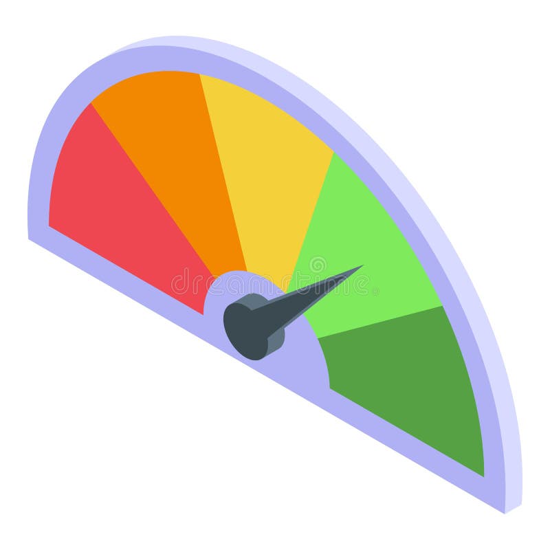 Scale Satisfaction Level Icon Isometric Vector. Good Score Stock Vector ...