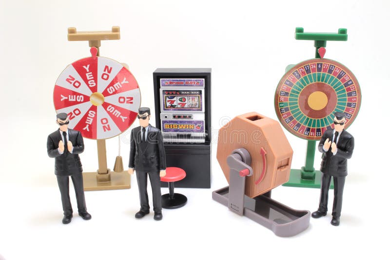 A Scale Set of Lottery Machine and Lucky Wheel Stock Image - Image of ...