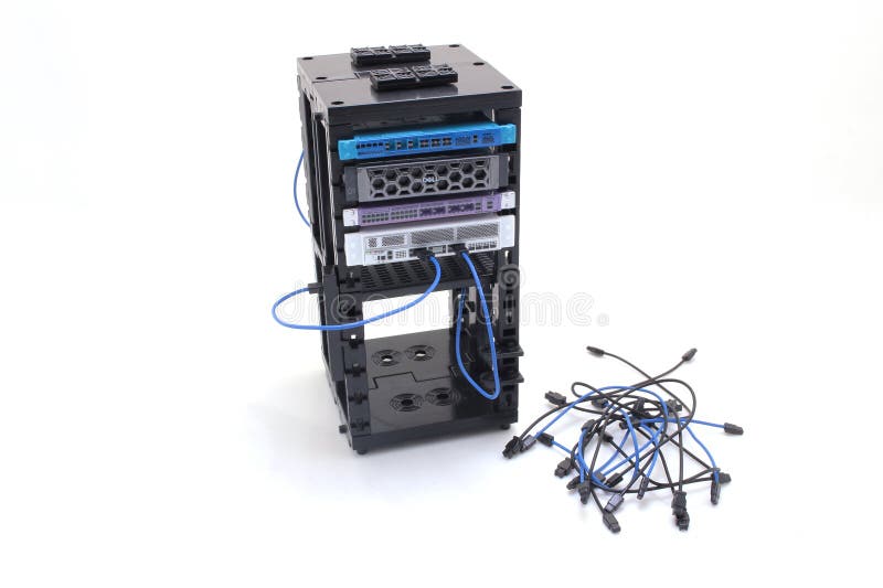 The Scale of Severs Computer. Commutator Stock Image - Image of rack ...
