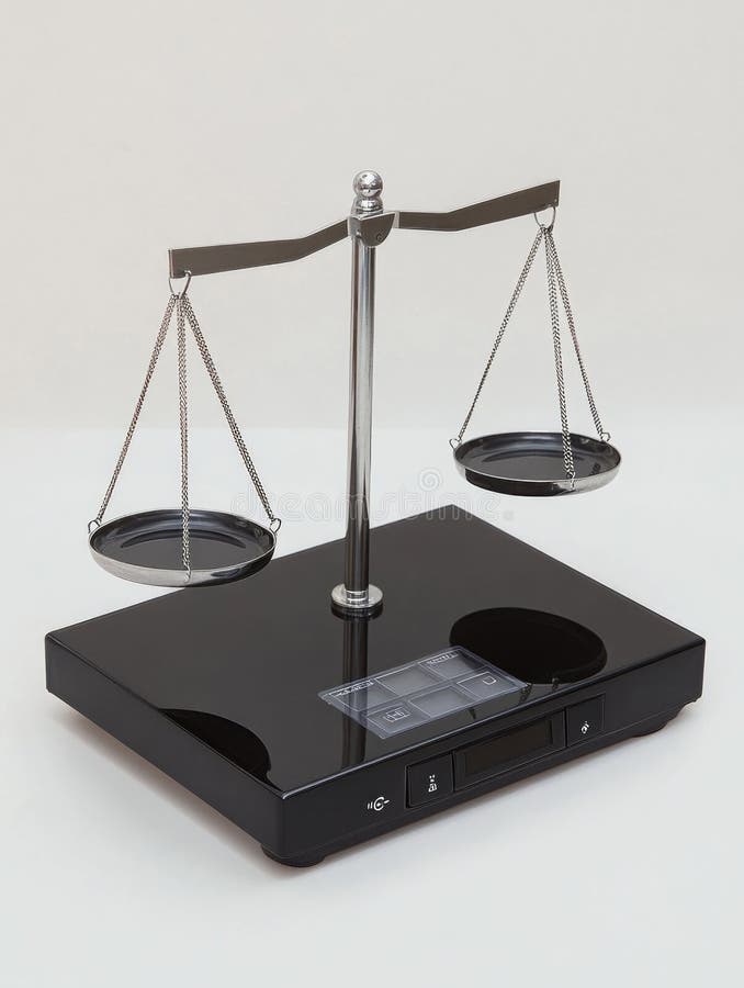 A Scale Sitting on a Table, Suitable for Various Settings Where ...