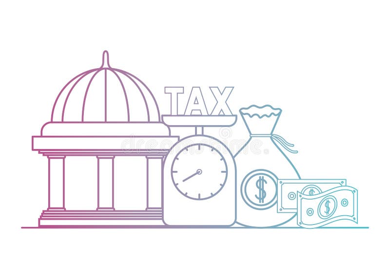 Scale with Taxes and Set Icons Stock Vector - Illustration of finance ... Scale with Taxes and Set Icons Stock Vector - Illustration of finance ...