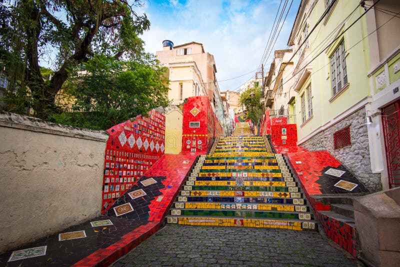 Scale Variopinte Di Selaron in Rio De Janeiro Center Fotografia ...