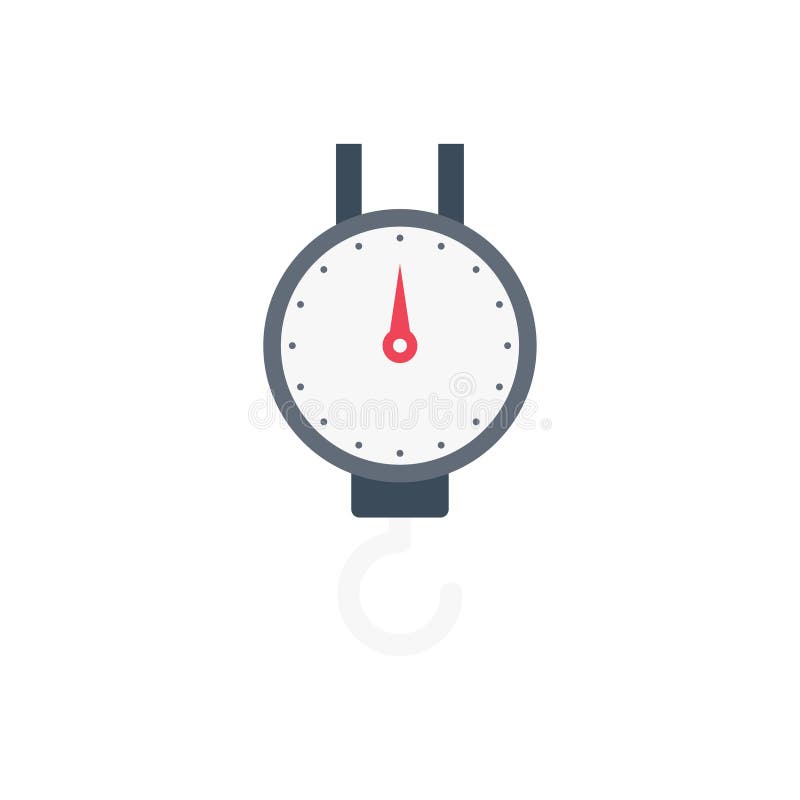 Scale Vector Flat Color Icon Stock Vector - Illustration of ...