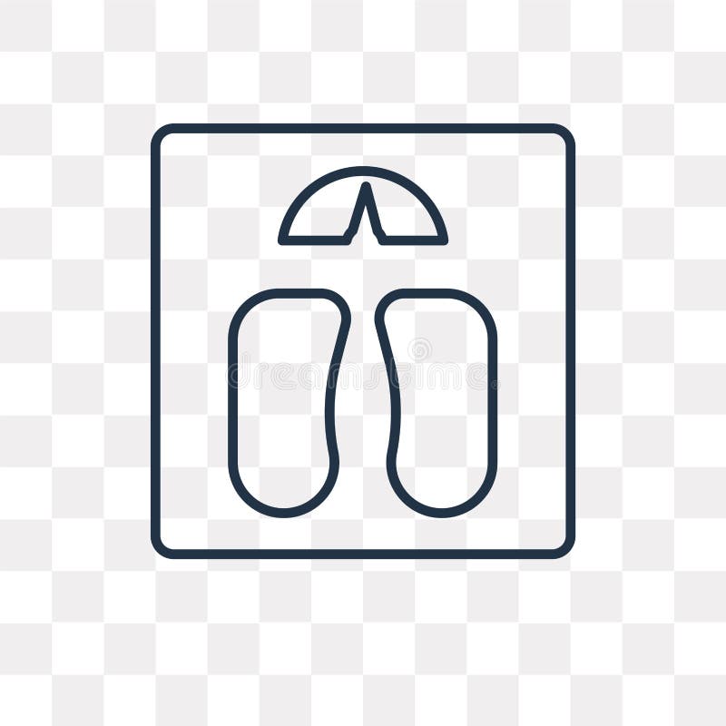 Scale Vector Icon Isolated on Transparent Background, Linear Scale ...