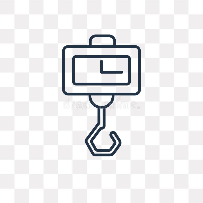 Scale Vector Icon Isolated on Transparent Background, Linear Scale ...