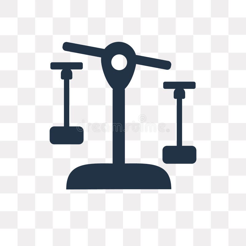 Scale Vector Icon Isolated on Transparent Background, Scale Tra Stock ...