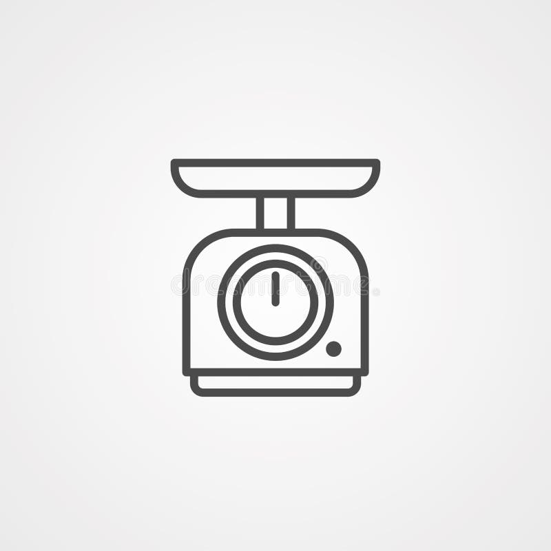 Scale Vector Icon Sign Symbol Stock Illustration - Illustration of ...