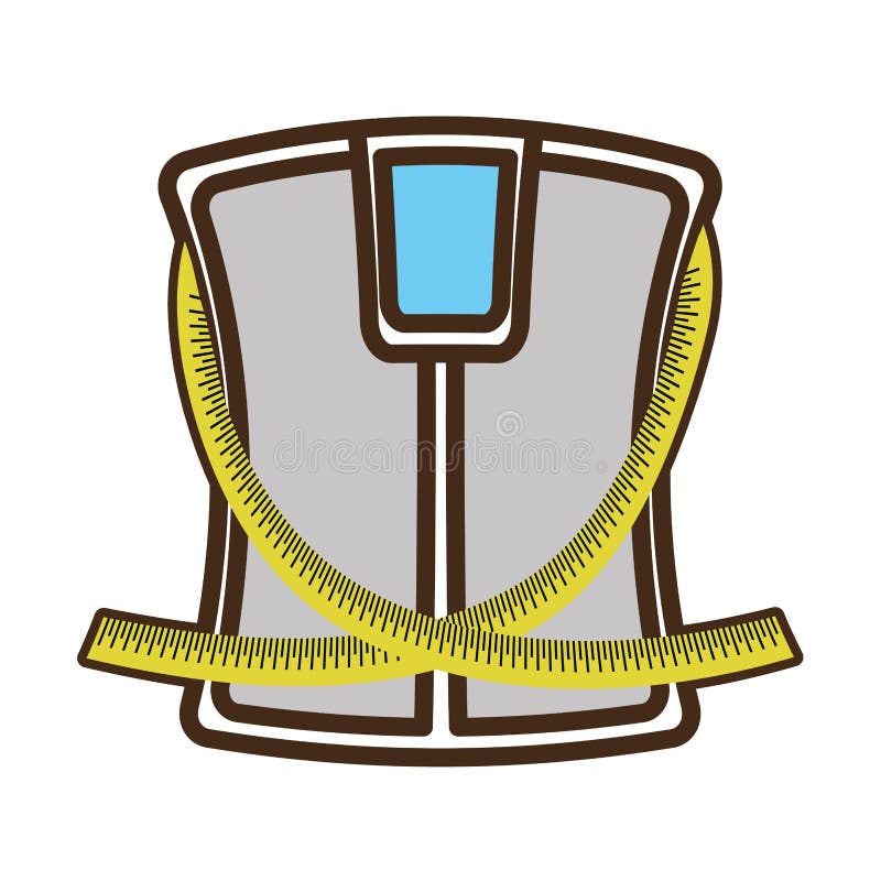 Scale weight lose icon stock vector. Illustration of design - 81936789