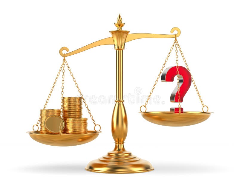 Scale on White Background. Isolated 3D Illustration Stock Illustration ...