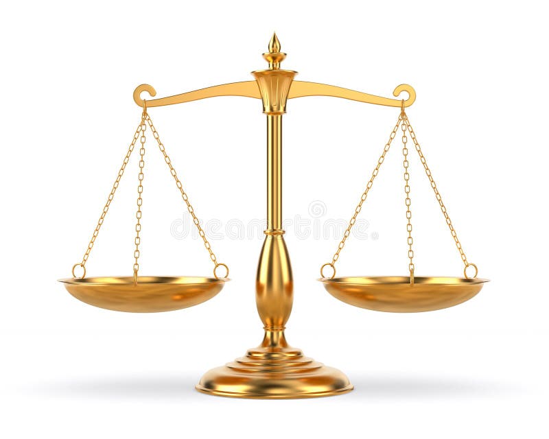 Scale on White Background. Isolated 3D Illustration Stock Illustration ...