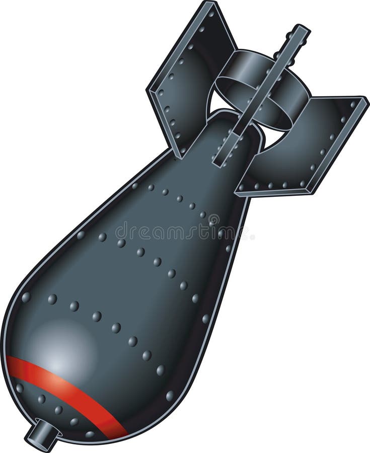 Cartoon air bomb stock vector. Illustration of commando - 167341087