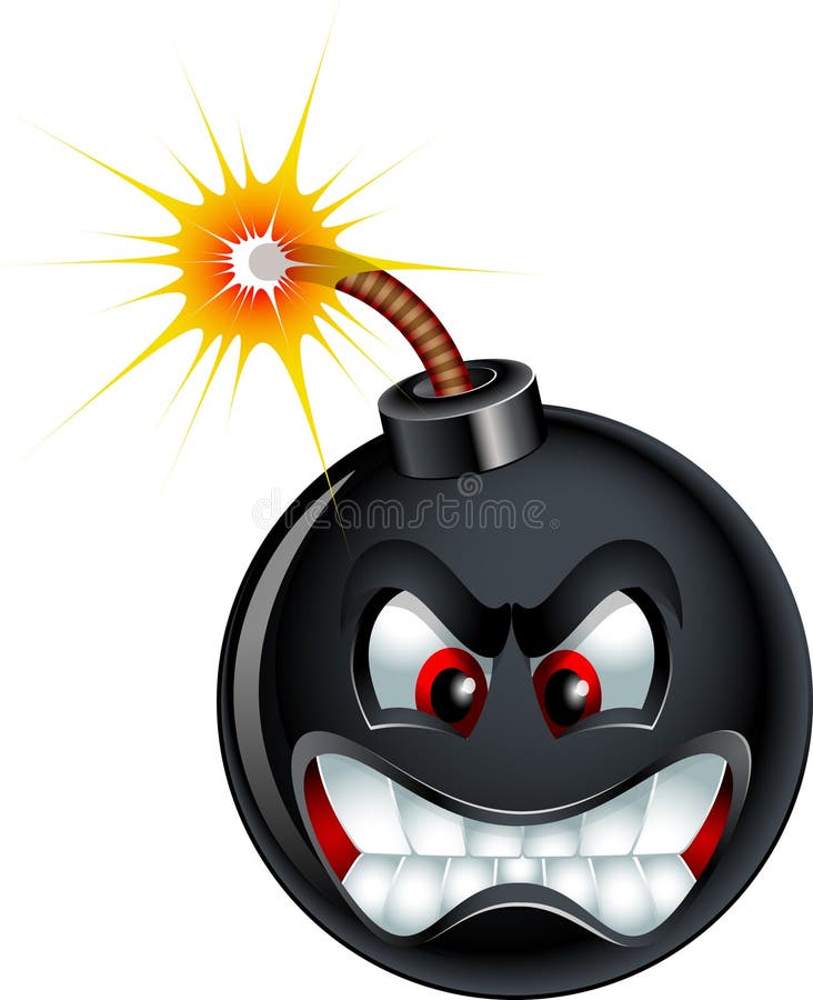 Firework Explosion Cartoon Style Bomb Stock Vector - Illustration of ...