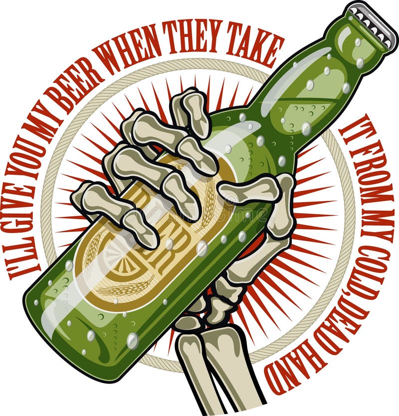 100 Scaleable Vector Image of Human Skeleton Hand Holding Beer Bottle ...
