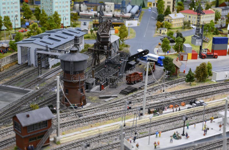 A Scaled-down Model of a Railway Station for Unloading Coal with a ...