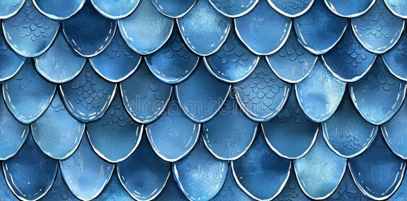 Scaled Pattern in Blue, Seamless Texture, Abstract Background, Pattern ...