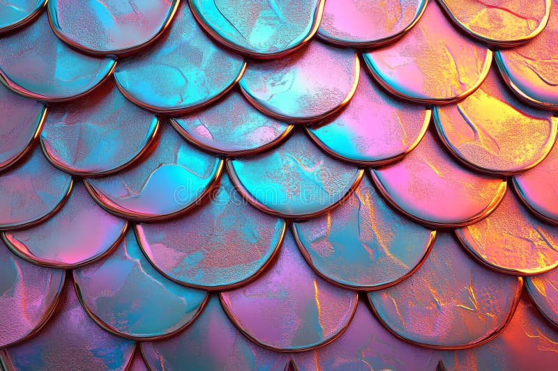 Scales Adorned with a Spangle Design, Set Against a Shimmering Backdrop ...