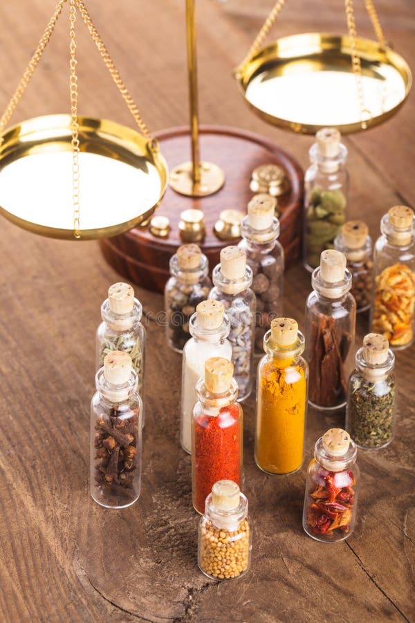 Scales and bottles stock photo. Image of chili, healthy - 31146000