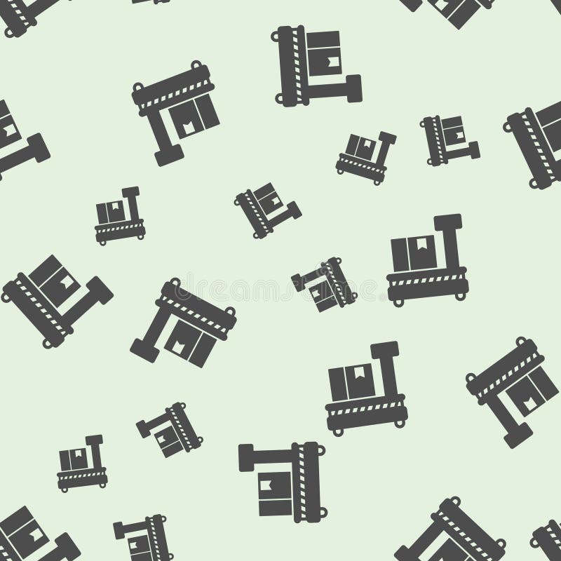 Scales for Cargo Box Solid Seamless Pattern, Delivery Service Theme ...