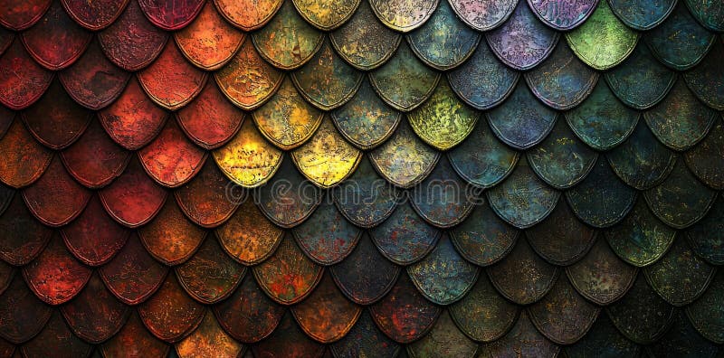 Scales of Fish, Mermaid Scales, Abstract Rainbow Fish Scales Stock ...
