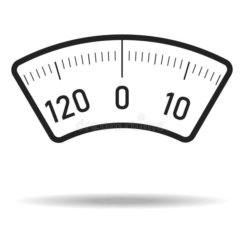 Scales. Floor Scales Dial With Shadow Isolated On White Background ...