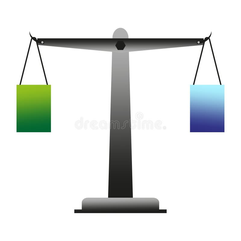 Scales, Great Design for Any Purposes. Comparison, Decision Concept ...