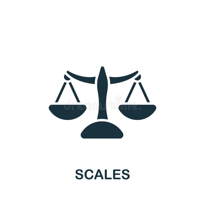 Scales Icon. Monochrome Simple Measuring Icon for Templates, Web Design ...