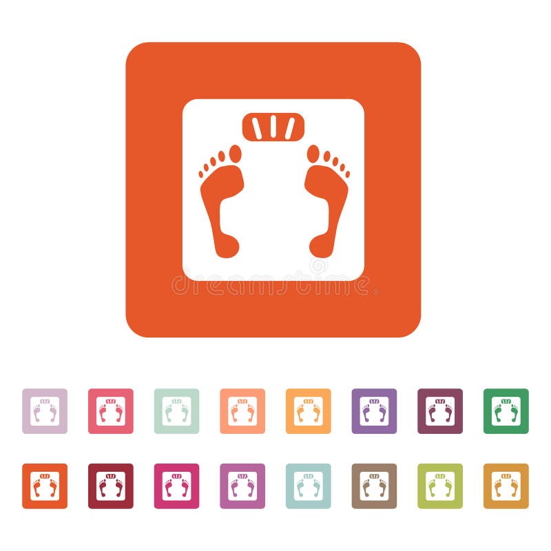 The Scales Icon. Scales Symbol Stock Vector - Illustration of foot ...