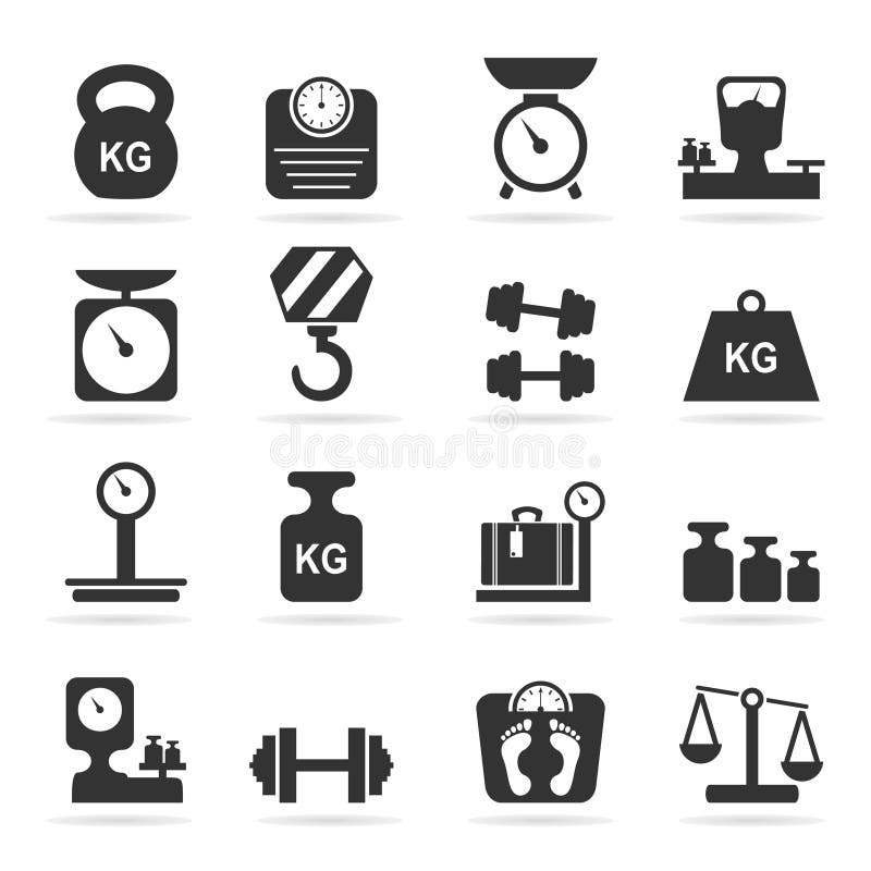 Weight icon stock vector. Illustration of heavy, balancing - 49680417