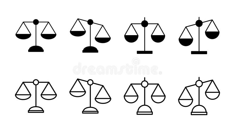 Scales Icon . Law Scale Icon. Scales Vector Icon. Justice Stock Vector ...