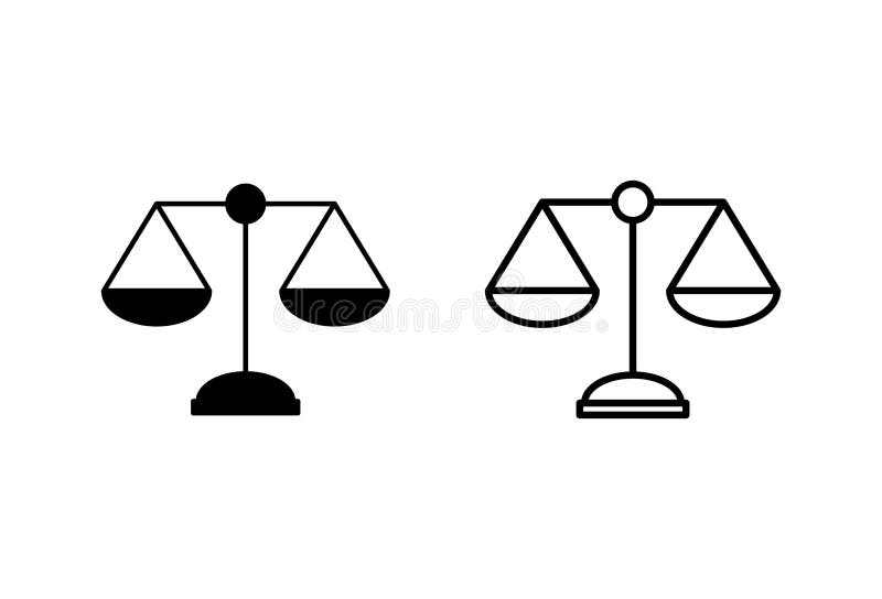Scales Icon . Law Scale Icon. Scales Vector Icon. Justice Stock Vector ...
