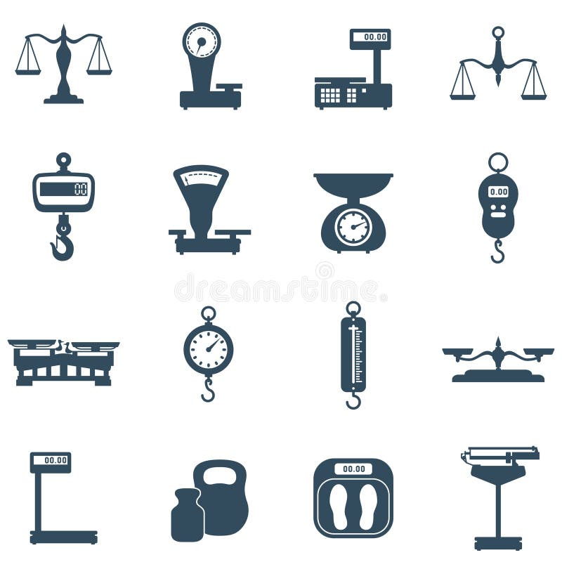 Scales icon set stock vector. Illustration of market - 75493497