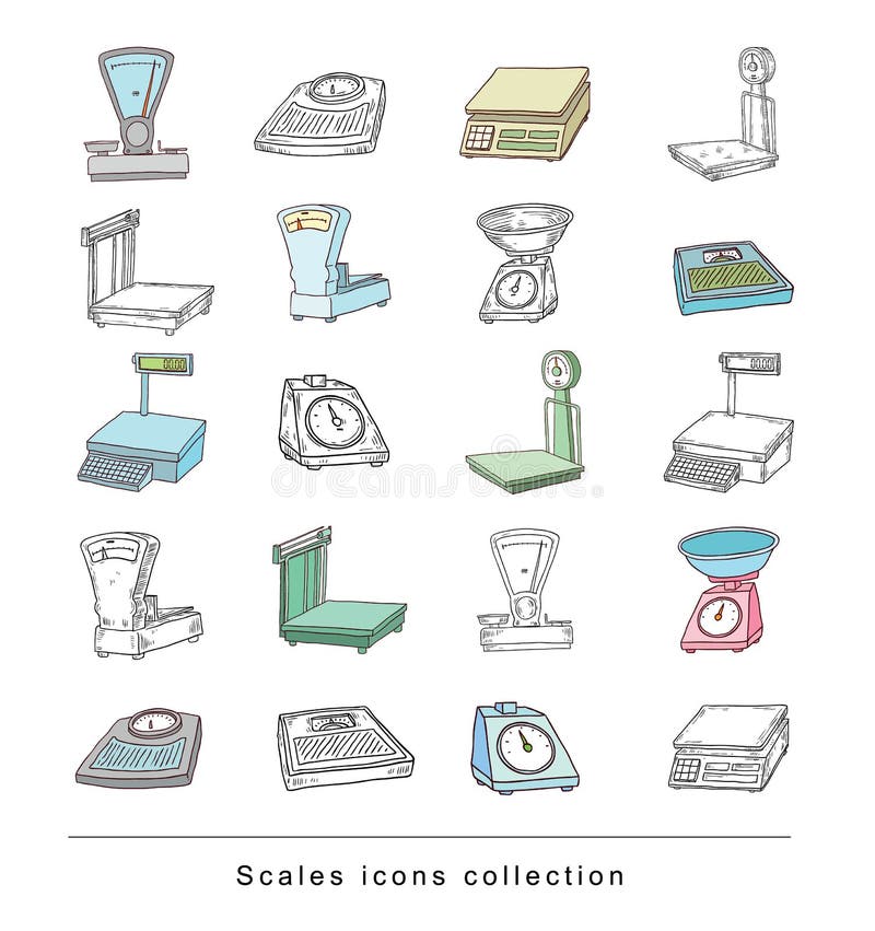 Scales Icon. Vector Illustration Stock Vector - Illustration of care ...