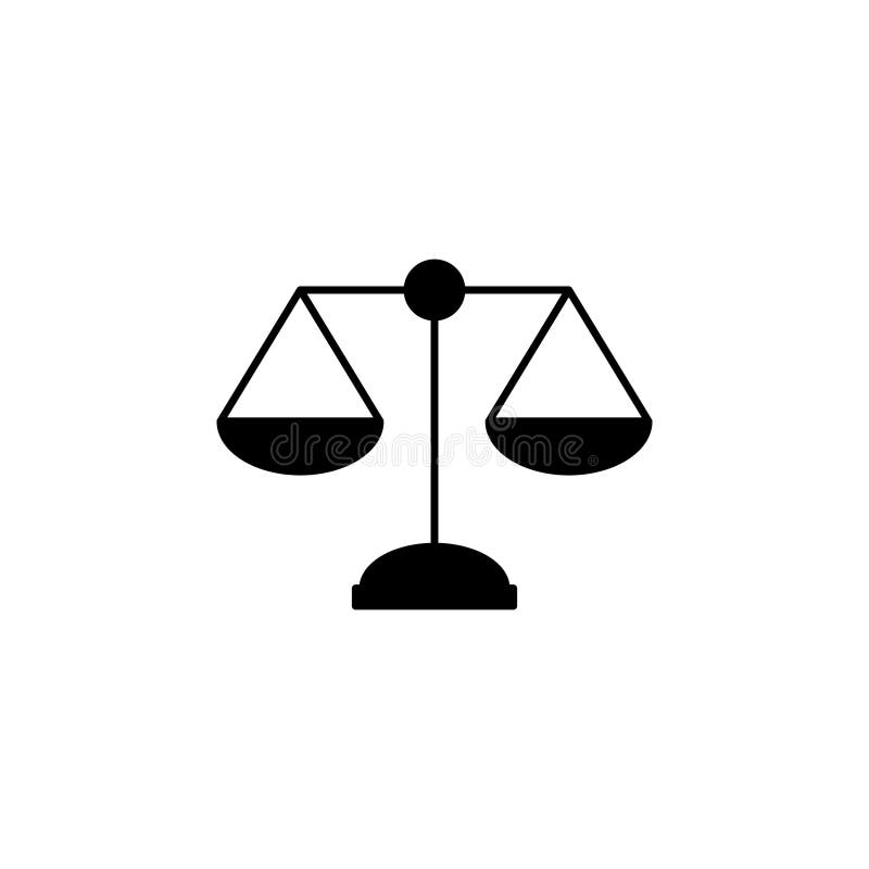 Scales Icon . Law Scale Icon. Scales Vector Icon. Justice Stock Vector ...