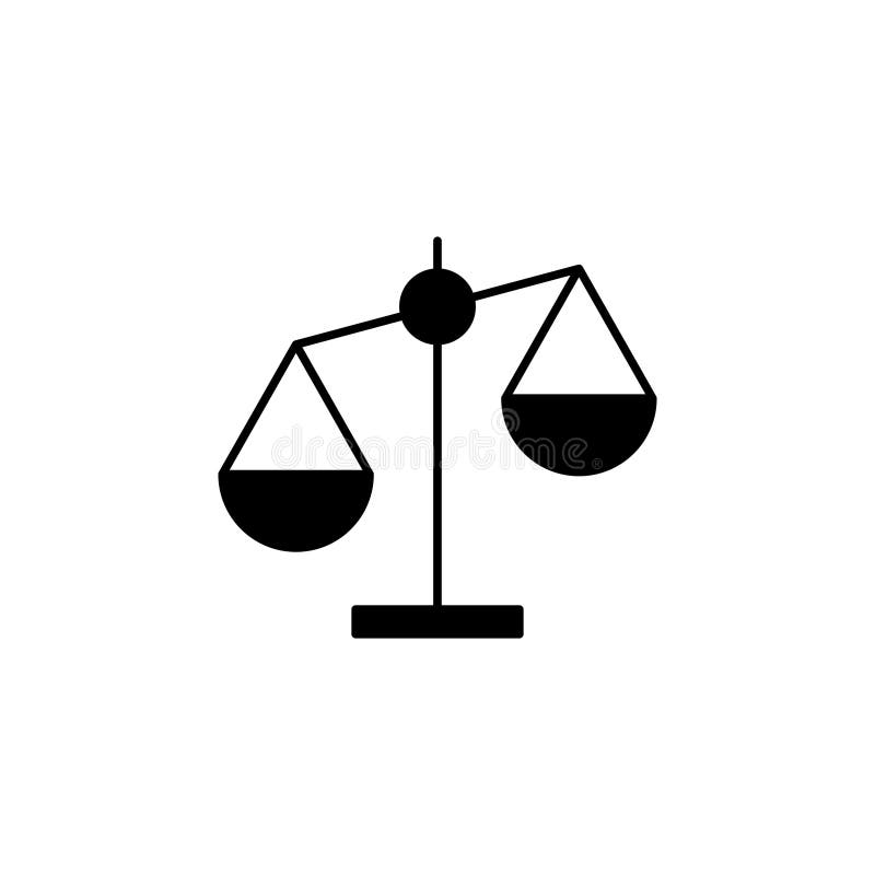 Scales Icon . Law Scale Icon. Scales Vector Icon. Justice Stock ...