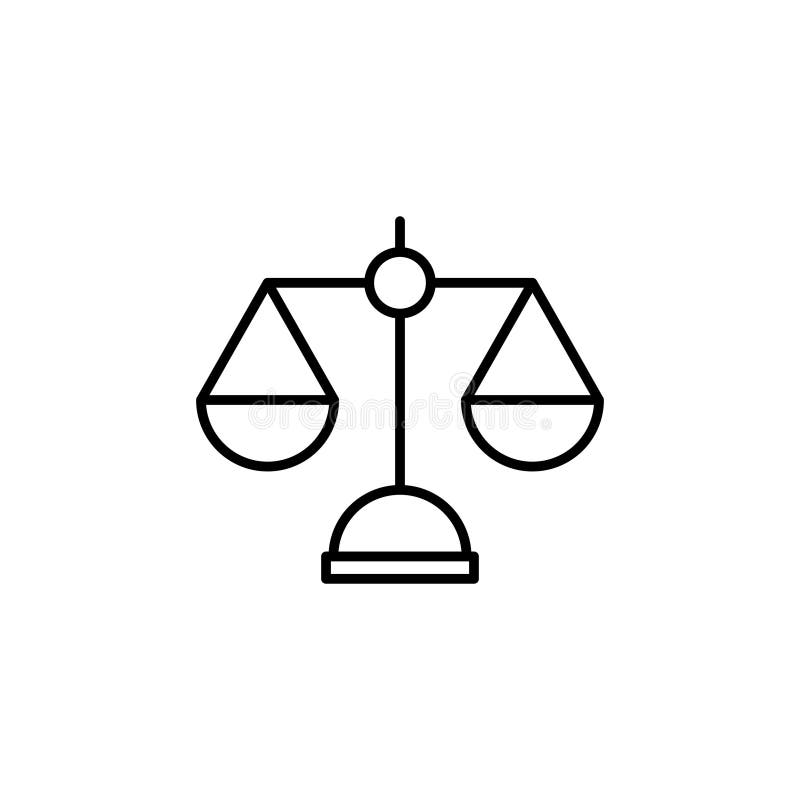 Scales Icon . Law Scale Icon. Scales Vector Icon. Justice Stock Vector ...