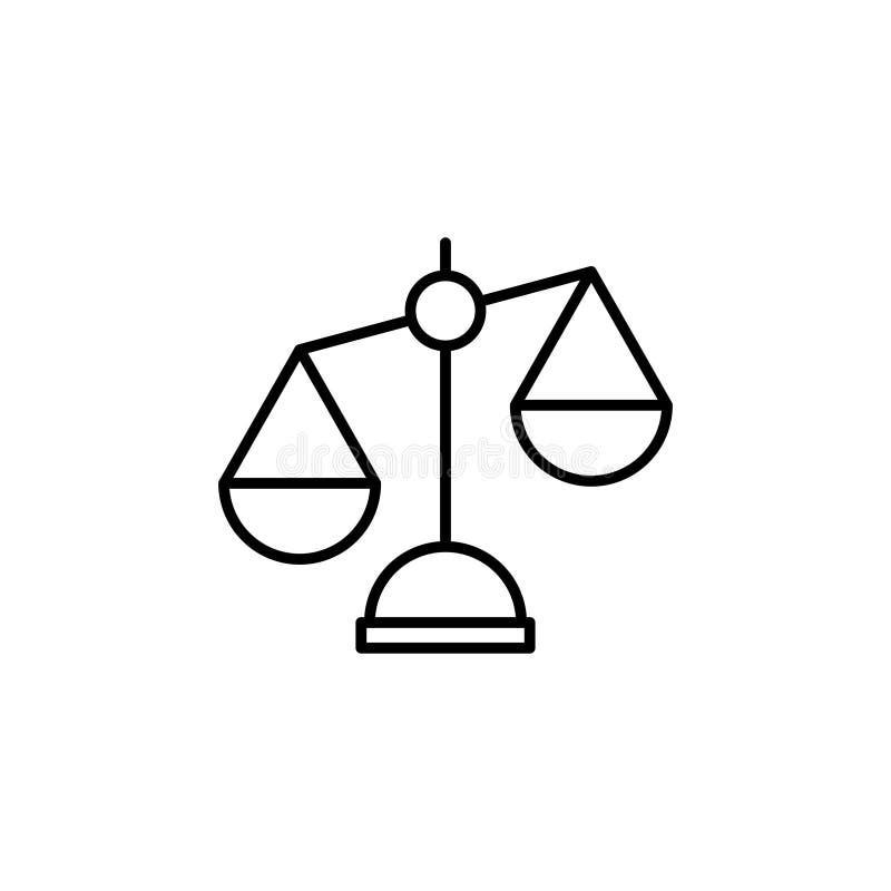 Scales Icon . Law Scale Icon. Scales Vector Icon. Justice Stock Vector ...
