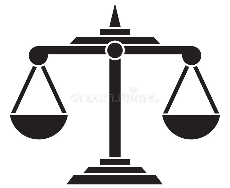 Scales Justice Symbol Scales To Measure Stock Illustrations – 81 Scales ...