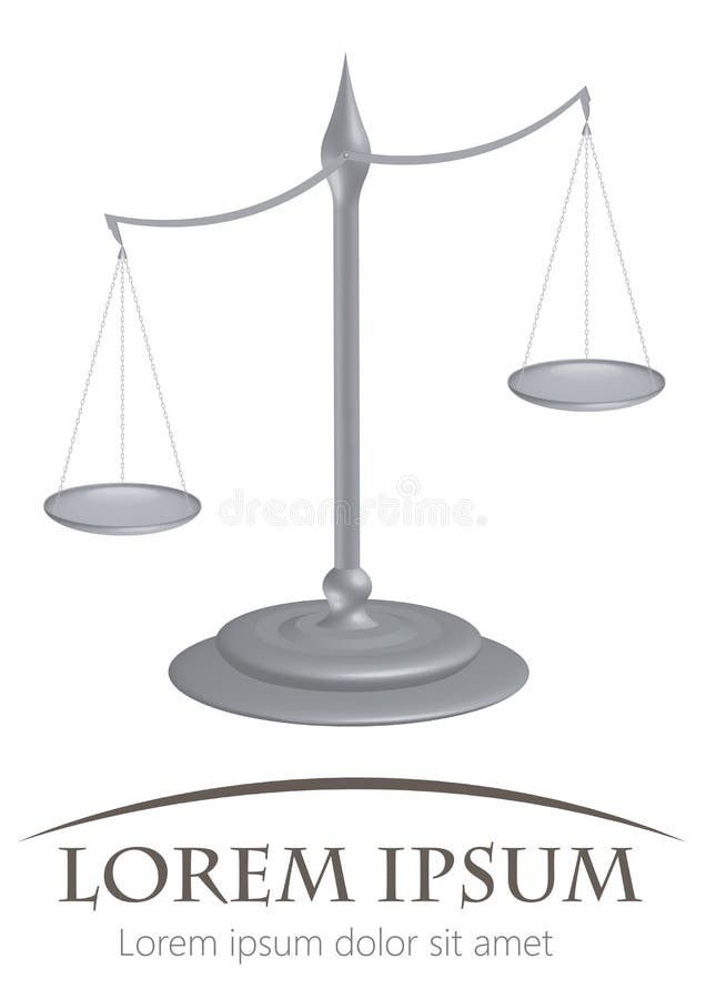Scales of justice stock vector. Illustration of ideas - 41061134