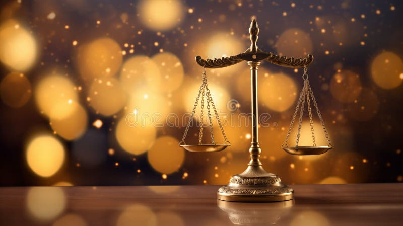 Scales of Justice on a Colorful Abstract Background Stock Image - Image ...