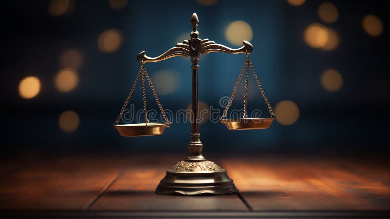 Scales of Justice on a Colorful Abstract Background Stock Image - Image ...