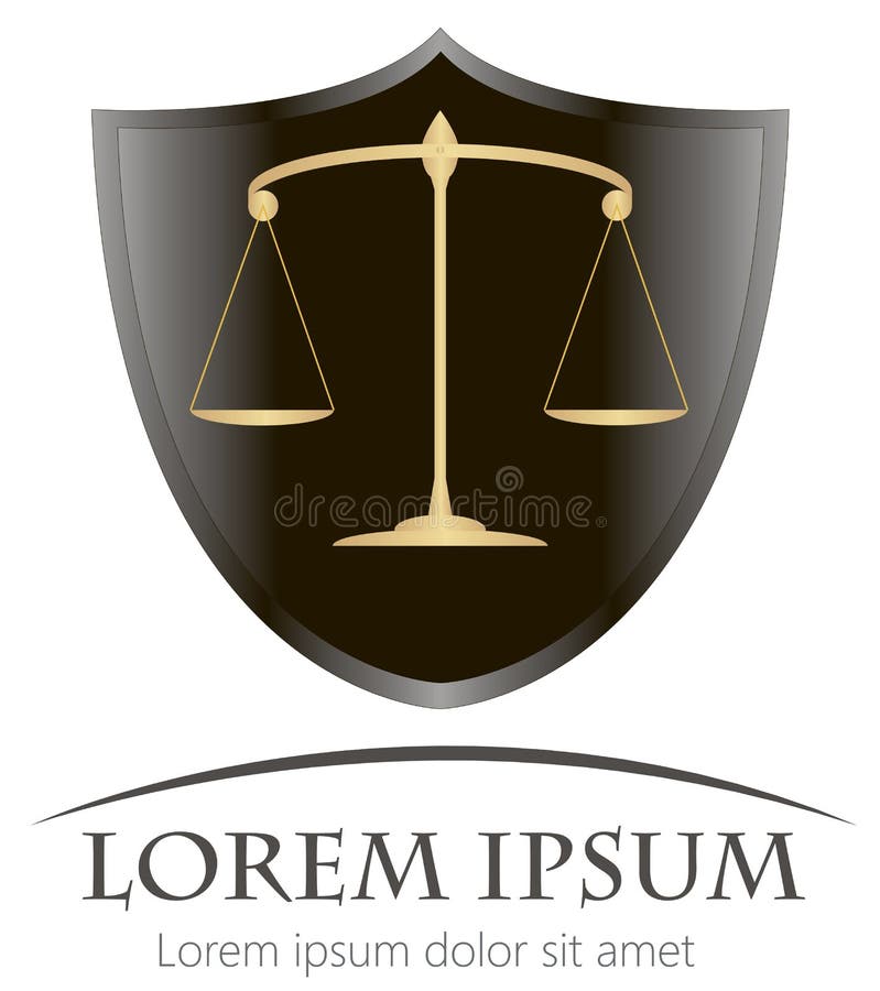 Emblem of Justice - Shield, Sword and Scales Stock Vector ...