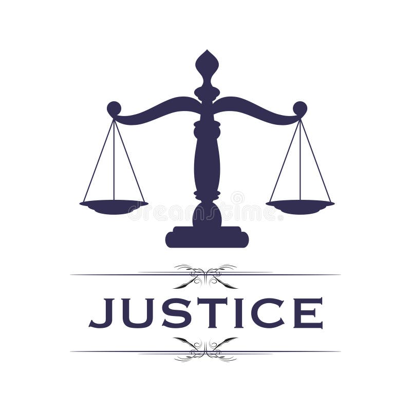 Scales of justice symbol stock vector. Illustration of isolated - 154529206