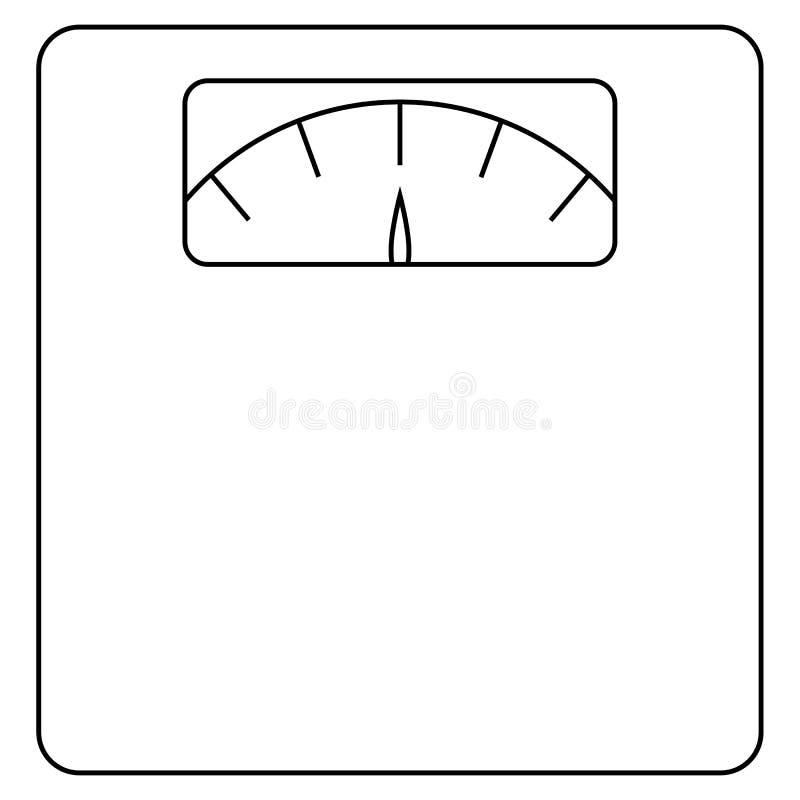 Scales Linear Vector Illustration Stock Vector - Illustration of body ...