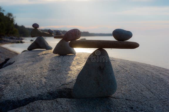 Scales of pebbles stock photo. Image of balanced, equality - 108434090
