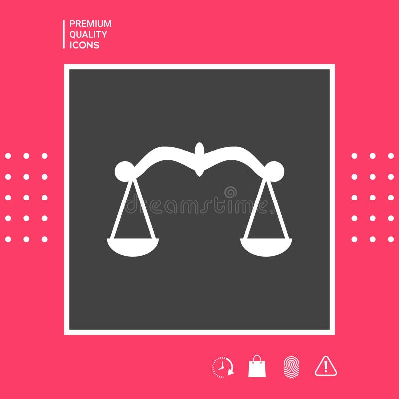 Scales Symbol, Icon. Graphic Elements for Your Design Stock Vector ...